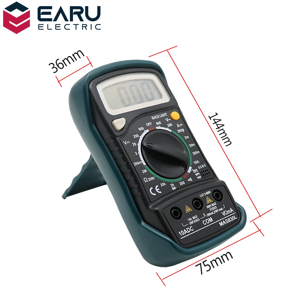 Handheld LCD Digital Multimeter 1999 XL830L AC/DC ... – Vicedeal