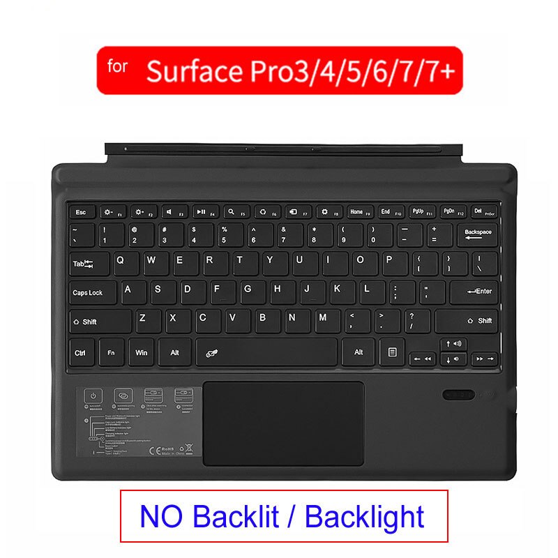 Wireless Keyboard For Surface Pro 7 6 5 4 3 7 Cla Grandado