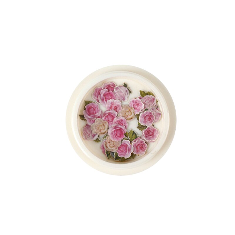 Valentine's Day Roses 3D Nail Art Sticker Wood Pul... – Grandado