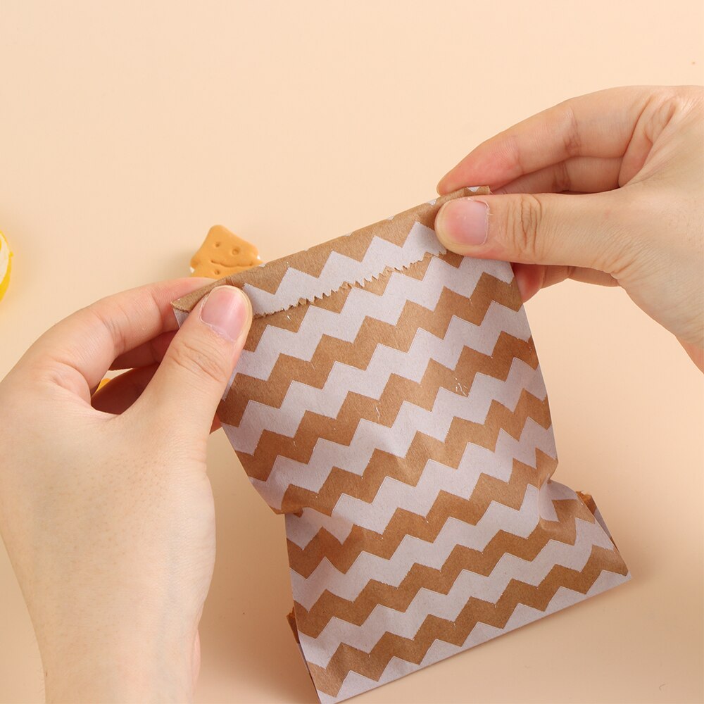 50 Stuks Wave Polka Dot Candy Biscuit Zakken Kraft... – Vicedeal