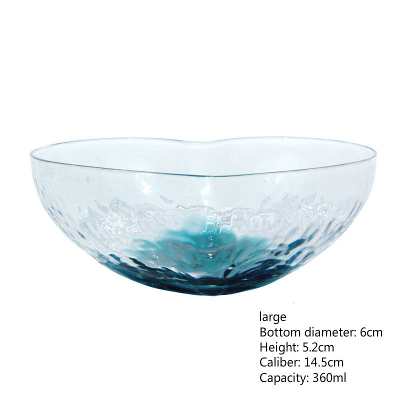 1PCS Heart Shape Glass Bowl Salad Bowl Tableware C... – Grandado