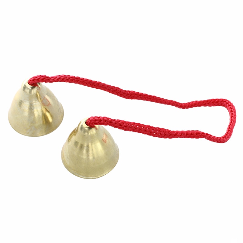 Pair Tinkerbell Cloche Bell Brass Corded 32cm Inst... – Vicedeal