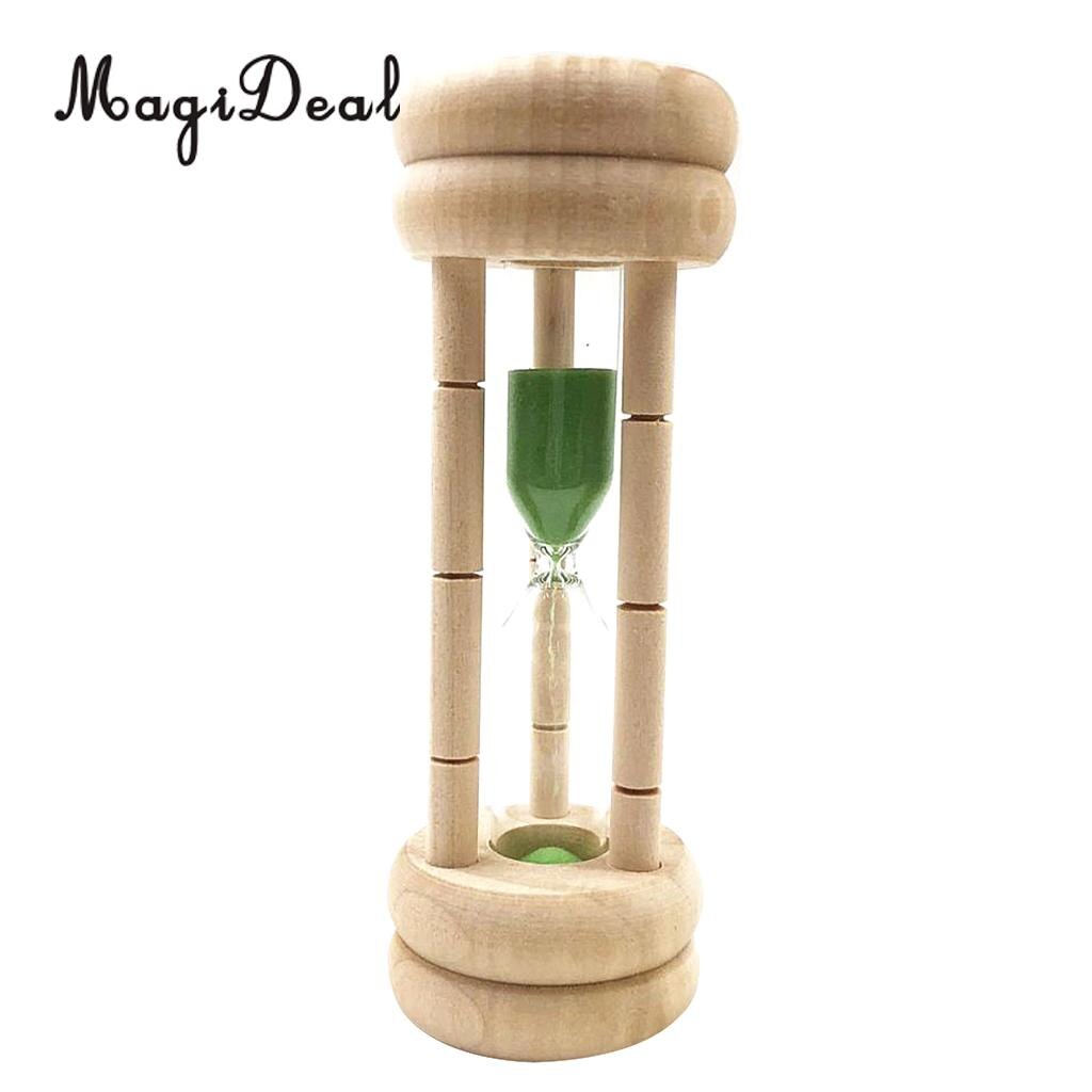 MagiDeal 3 Minute Wooden Stand Sand Timer Hourglas... – Grandado