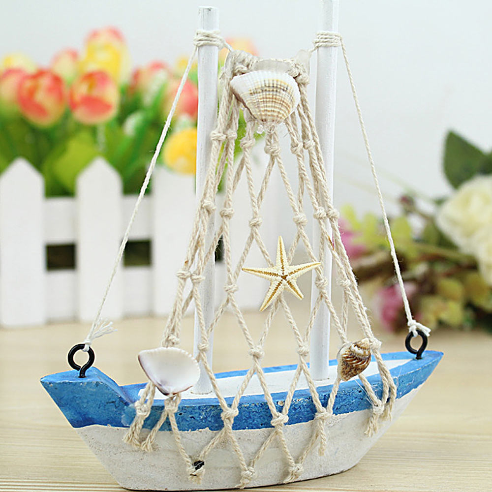 Popular Retro Style Wooden Mini Sailing Boat Model... – Vicedeal
