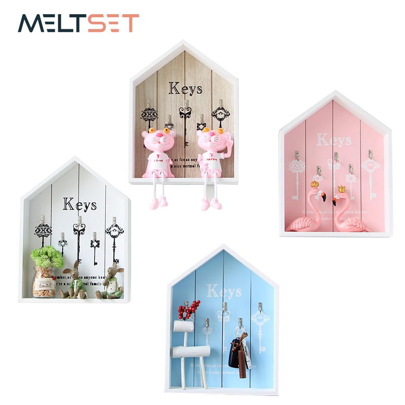 Wall-mount Handmade Wooden Key Hook Home Wall Deco... – Grandado