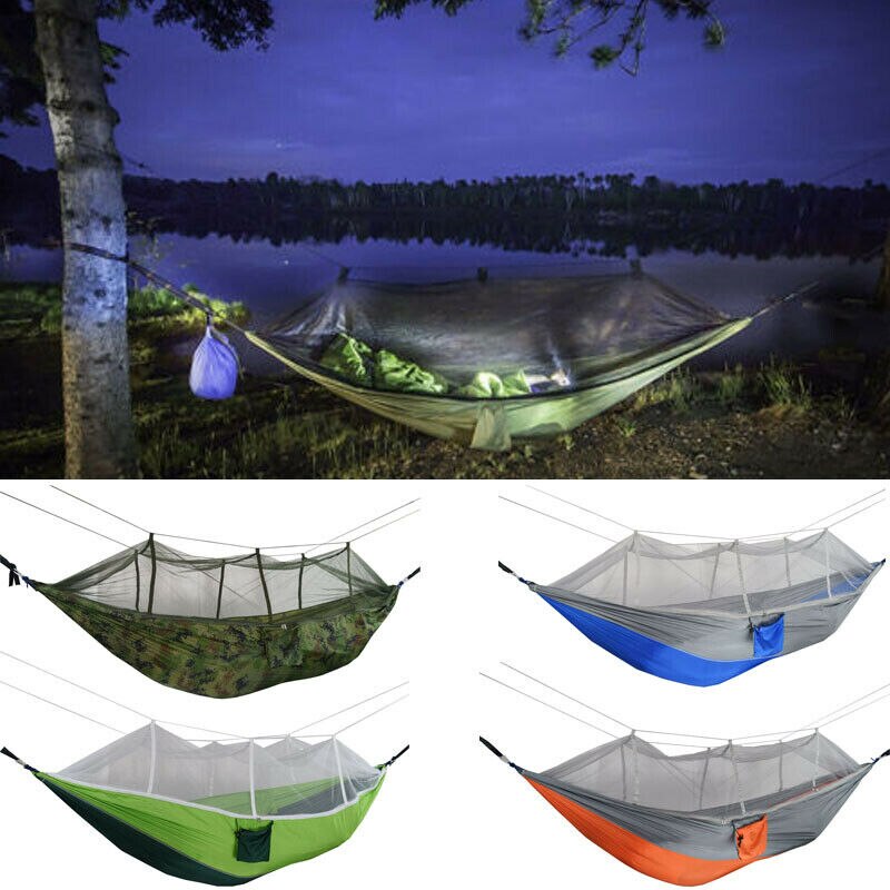 Portable Double Hammock with Mosquito Net for Outd... – Vicedeal