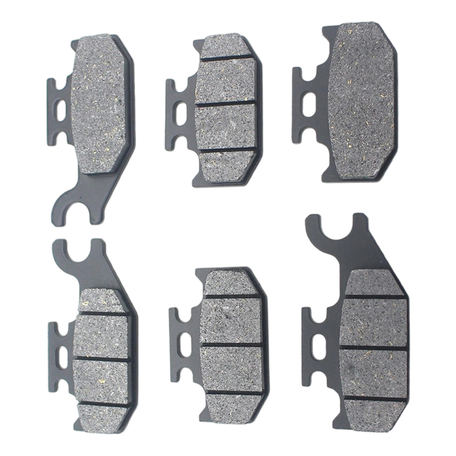 6 Pieces Front Rear Motorcycle Brake Pads Semi-Met... – Grandado