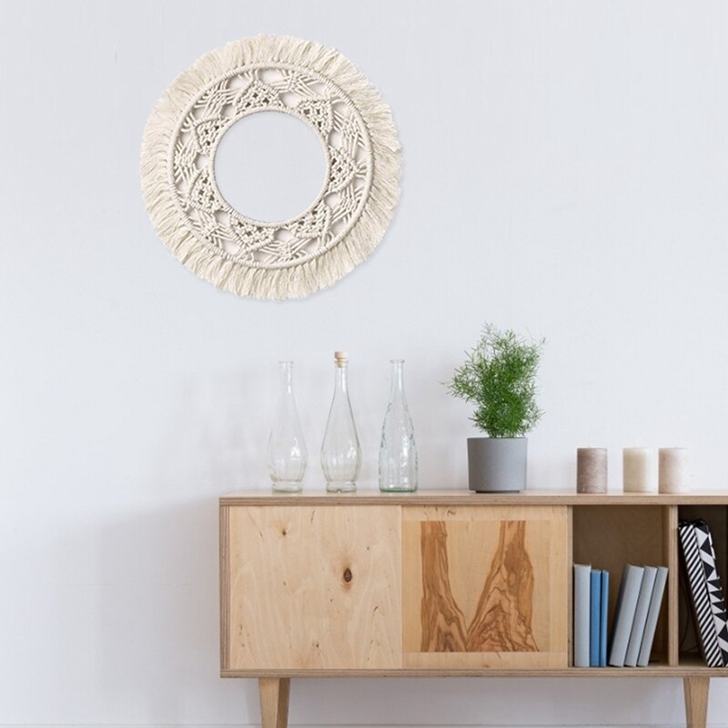 Bohemian Omzoomd Muur Frame Macrame Ceremonie Hand... – Grandado