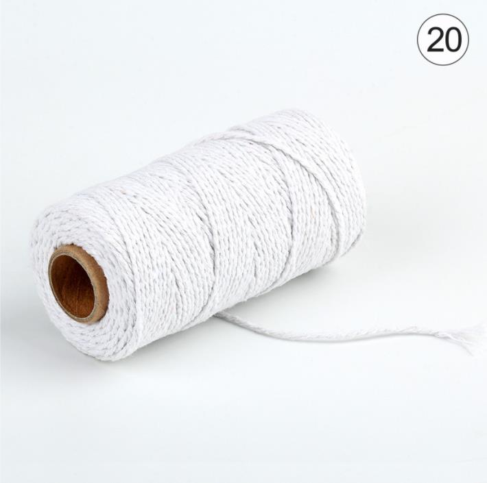 1 Roll 100 Yards 2mm Colorful Twisted Cotton Rope ... – Vicedeal