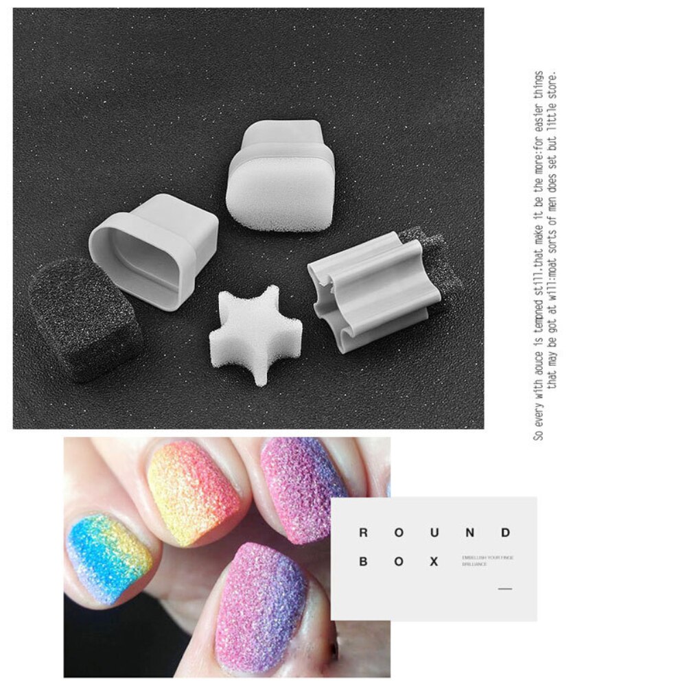 1Pcs Diy Gradiënt Nail Sponzen Nail Buffer Bestand... – Grandado