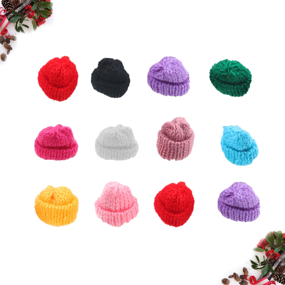 20PCS Mini Hats Decorations Knitting Hats DIY Craf... – Grandado