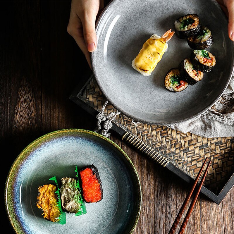 Nordic ceramic plates Restaurant kitchen food Sala... – Grandado