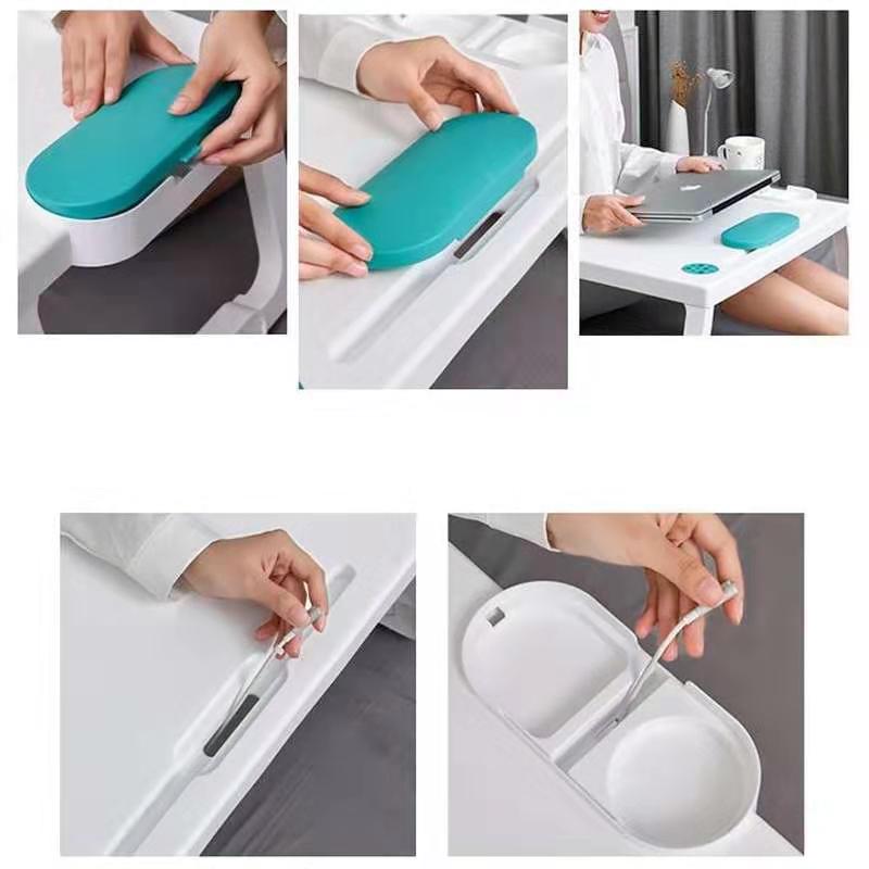 Folding Plastic Laptop Bed Desk Student Dormitory ... – Grandado
