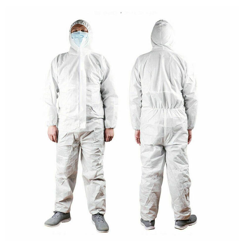 Compare protective clothing white coverall hazmat suit waterproof non ...