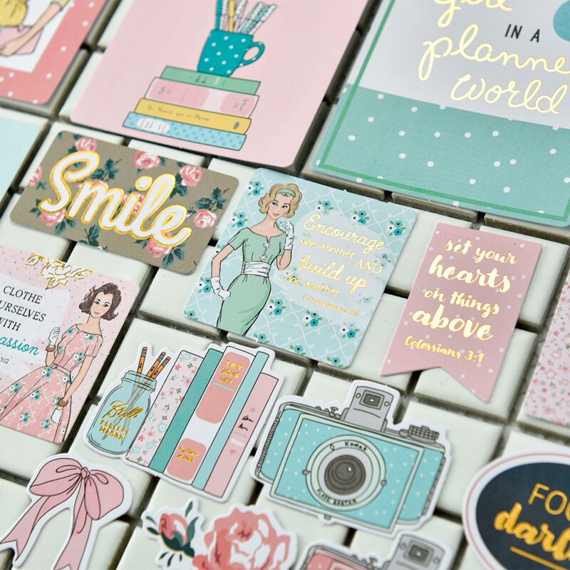 25 stk pretty lady cardstock die cuts for scrapboo... – Grandado