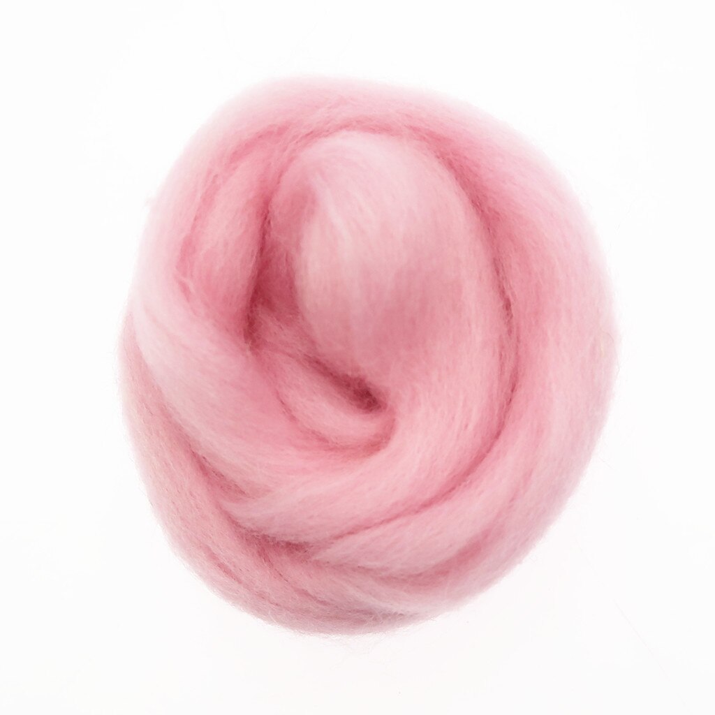 50/100g/ Pink Color Series Wool Fibre Flower Anima... – Grandado