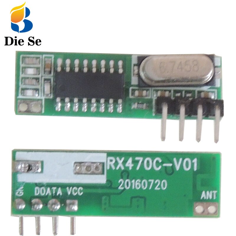 433 Mhz RF Draadloze Ontvanger Module Schakelaar Superheterodyne 433 ...