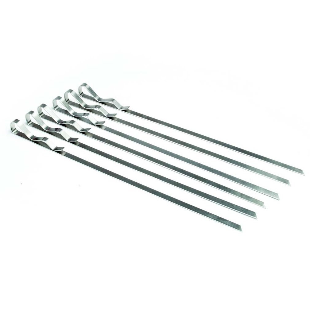 Rustfritt stål grillnål bbq flate runde spyd bbq n... – Grandado