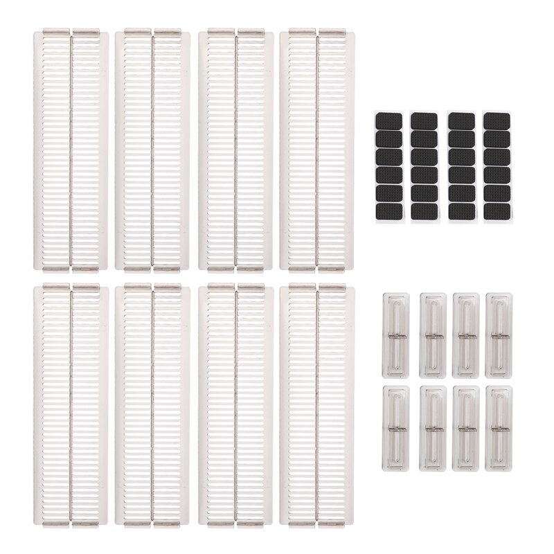 8 PCS Adjustable Drawer Dividers DIY Cabinet Stora... – Vicedeal