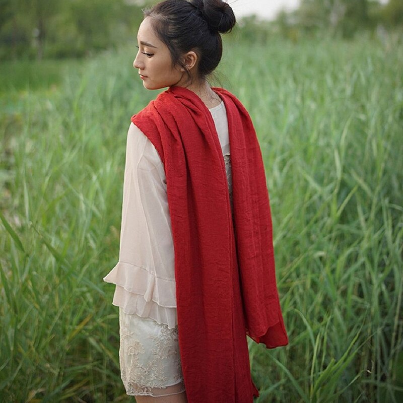 Women's Pure Cotton Oversize Envelope Scarf Shawl ... – Vicedeal