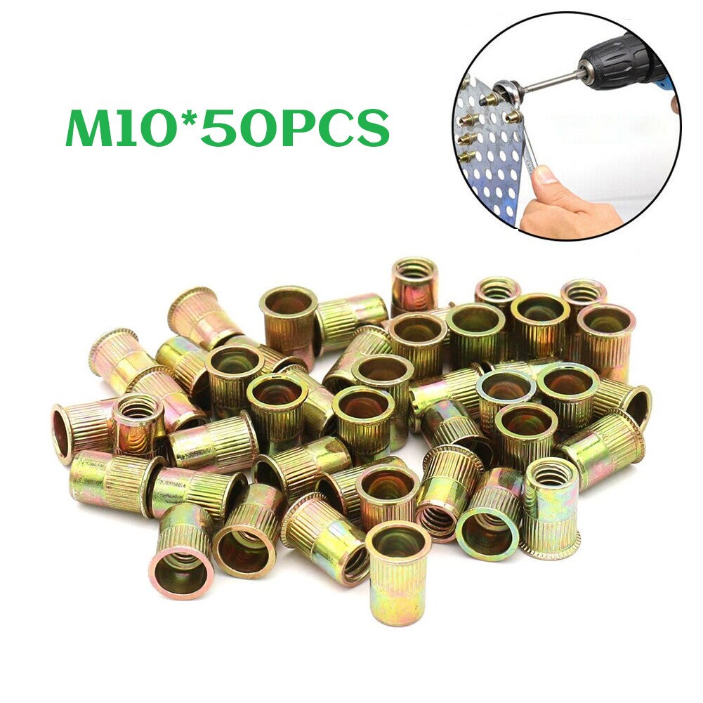 50pcs M10 Nutserts Rivet Nuts Flange Blind Rivnuts... – Vicedeal