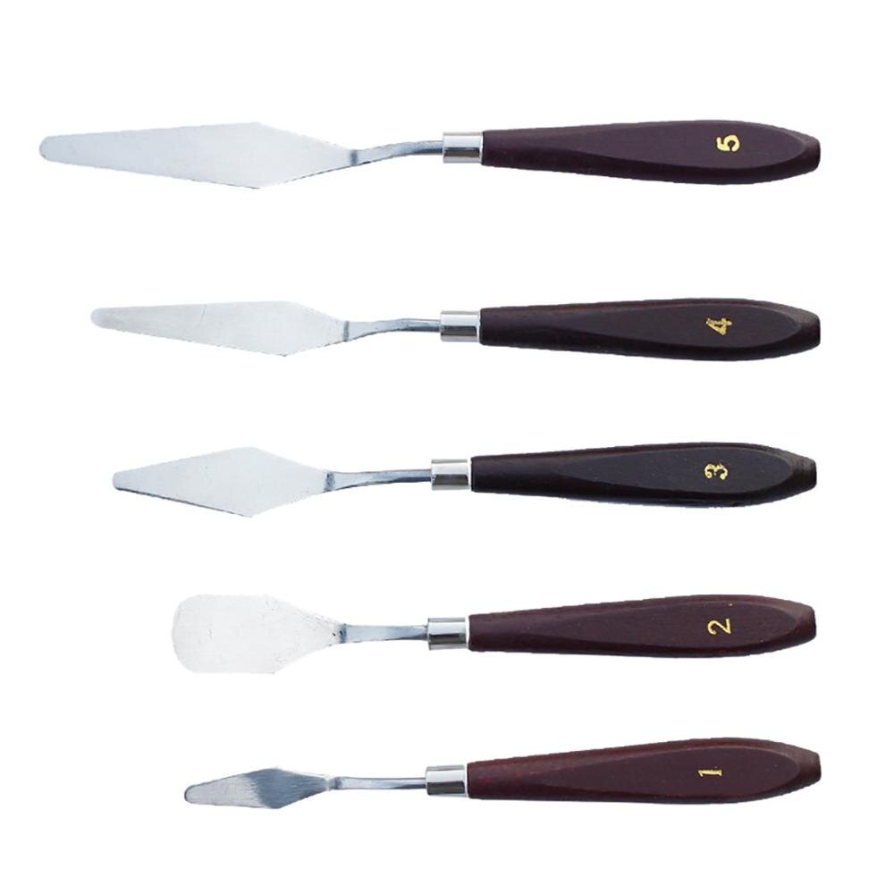 5pc Set Arts Stainless Steel Spatula Kit Palette K... – Grandado