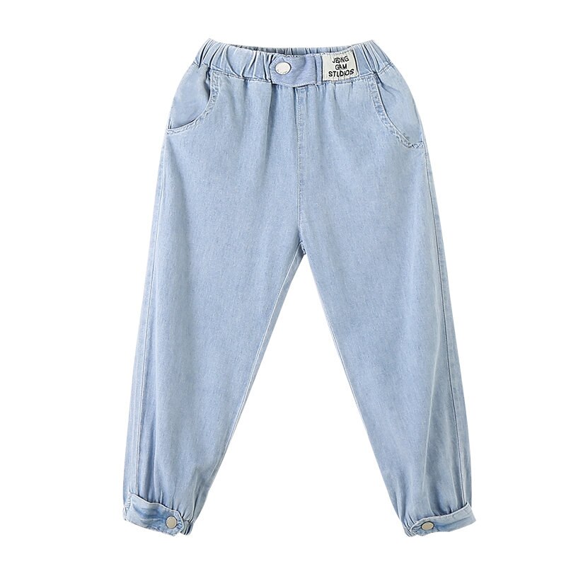 Summer Teenage girl Ultrathin Denim Pencil Pants T... – Grandado