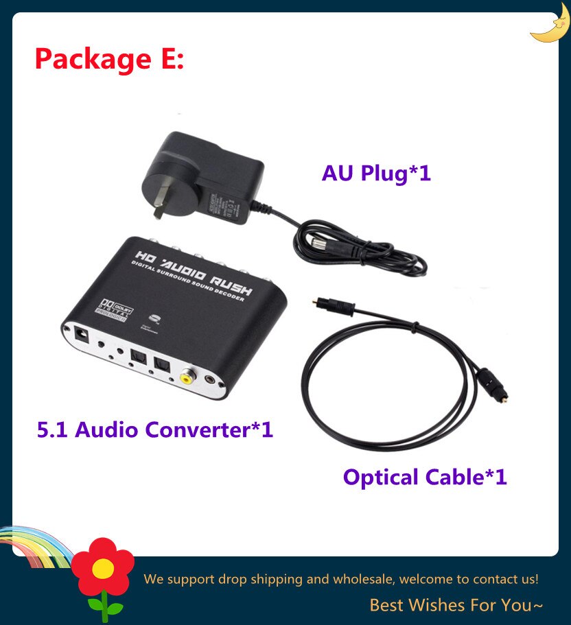Digitaal Naar Analoog 5.1 Kanaals Stereo AC3 Audio... – Grandado
