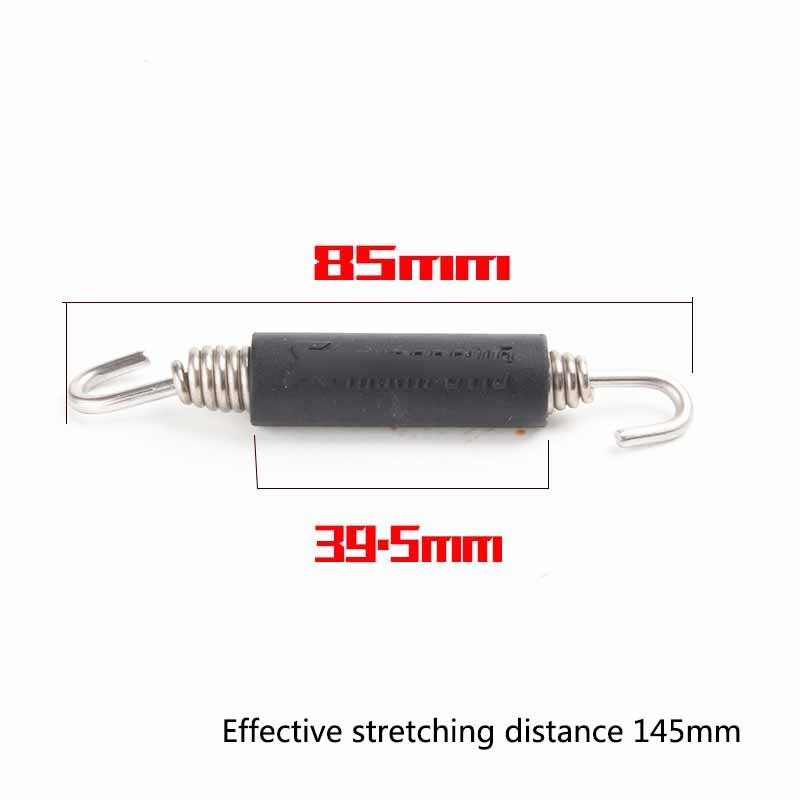 2 X 85-145mm Stainless Steel Spring Motorycle Exha... – Grandado