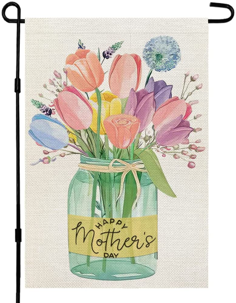 Happy Mothers Day Floral Flower Pink Bouquet Doubl... – Grandado