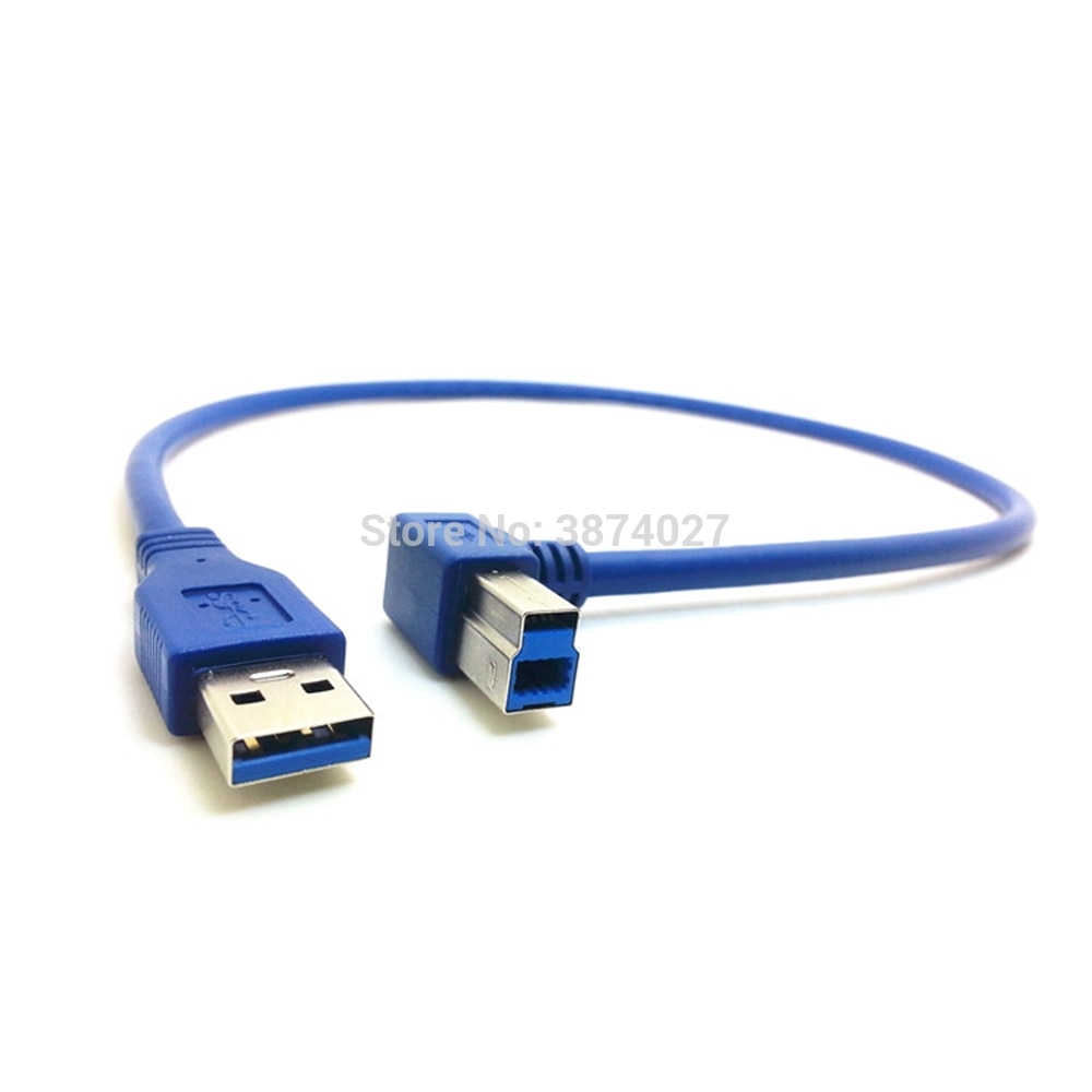 USB 3.0 A Male to B Male 90 Degree Right Angle Pri... – Grandado