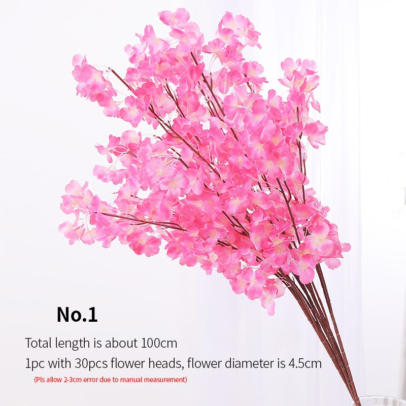 5 teil/los Kirschblüten Baum Künstliche Blumen 3 G... – Vicedeal