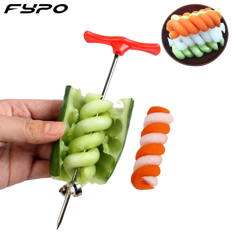 Potato cucumber Spiral Manual Roller Cutter Making... – Grandado