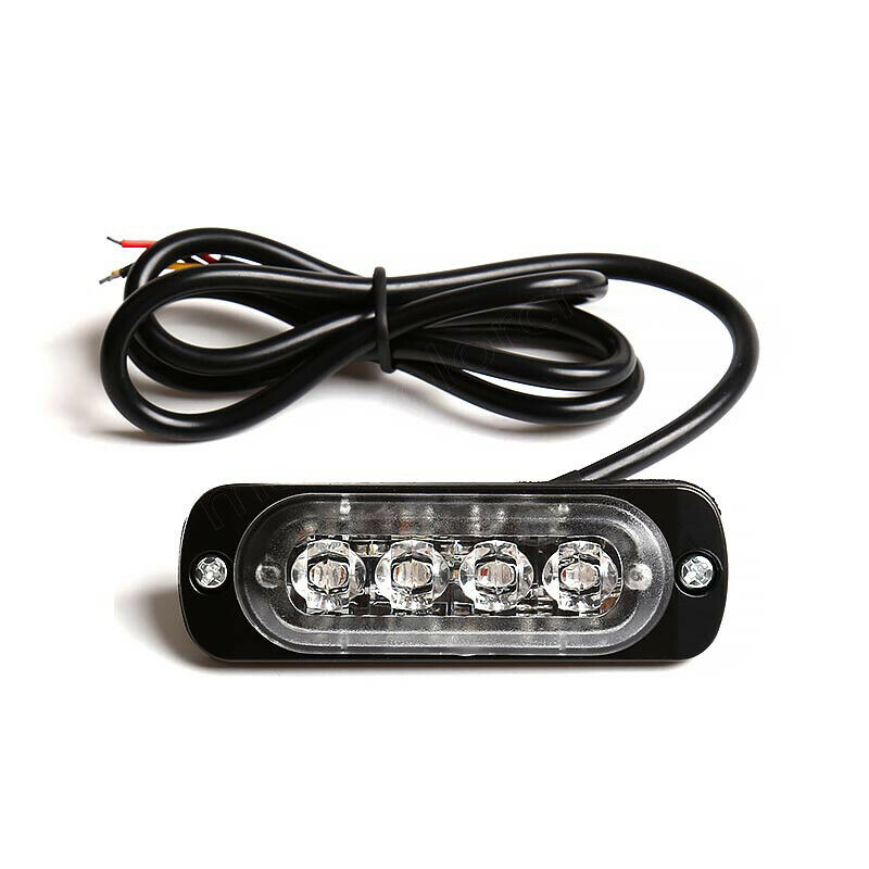 Fuleem 4PCS White 4 LED Side Marker Car Truck Emer... – Grandado