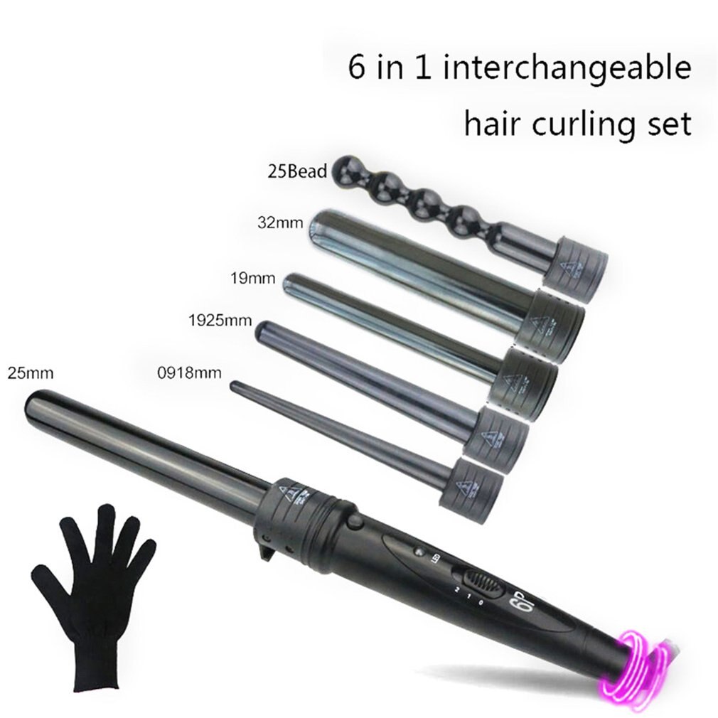 Six-in-one tube changer ceramic curling iron multi... – Grandado