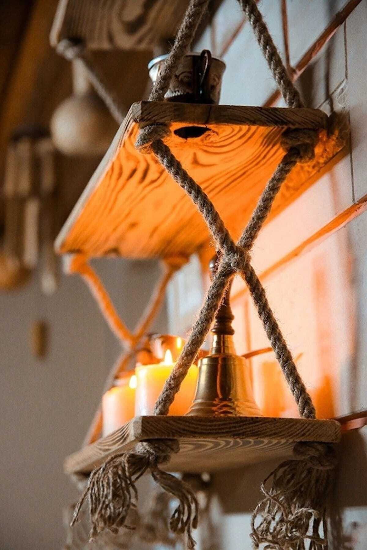 Wooden Decorative Custom Operation 3 layer Rope Ra... – Vicedeal