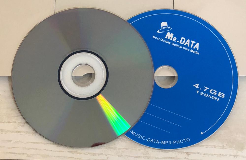 , 50 discos Mr Data grado A 4,7 GB impreso en blan... – Grandado