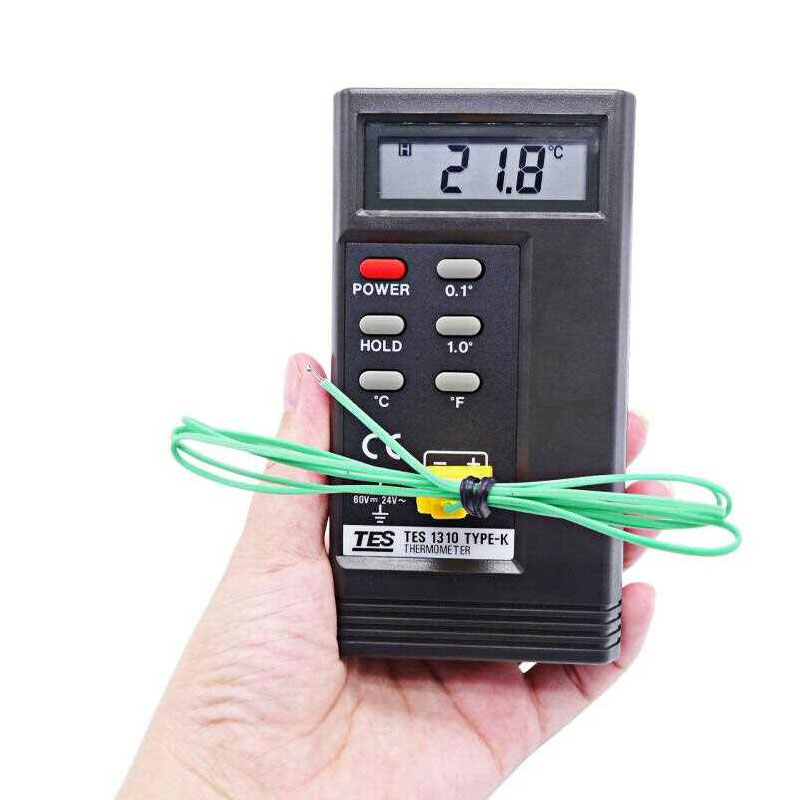 TES 1310 Digitale Thermometer Type-K Thermokoppel ... – Grandado