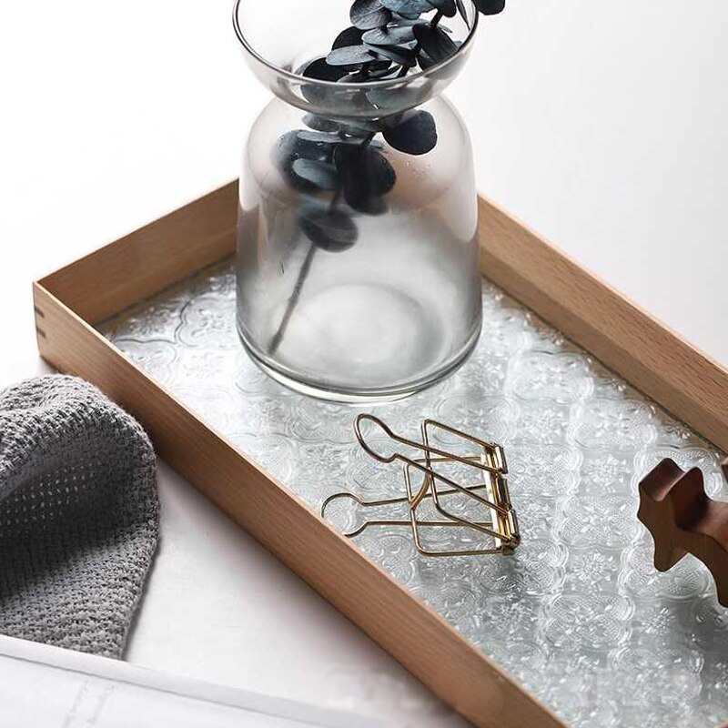 Begonia Glass Wooden Stationery Desk Set School De... – Grandado