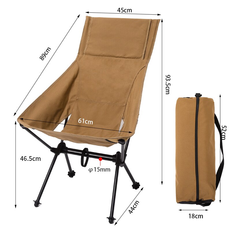 Aluminum Alloy Outdoor Beach Camping Moon Chair Po... – Vicedeal