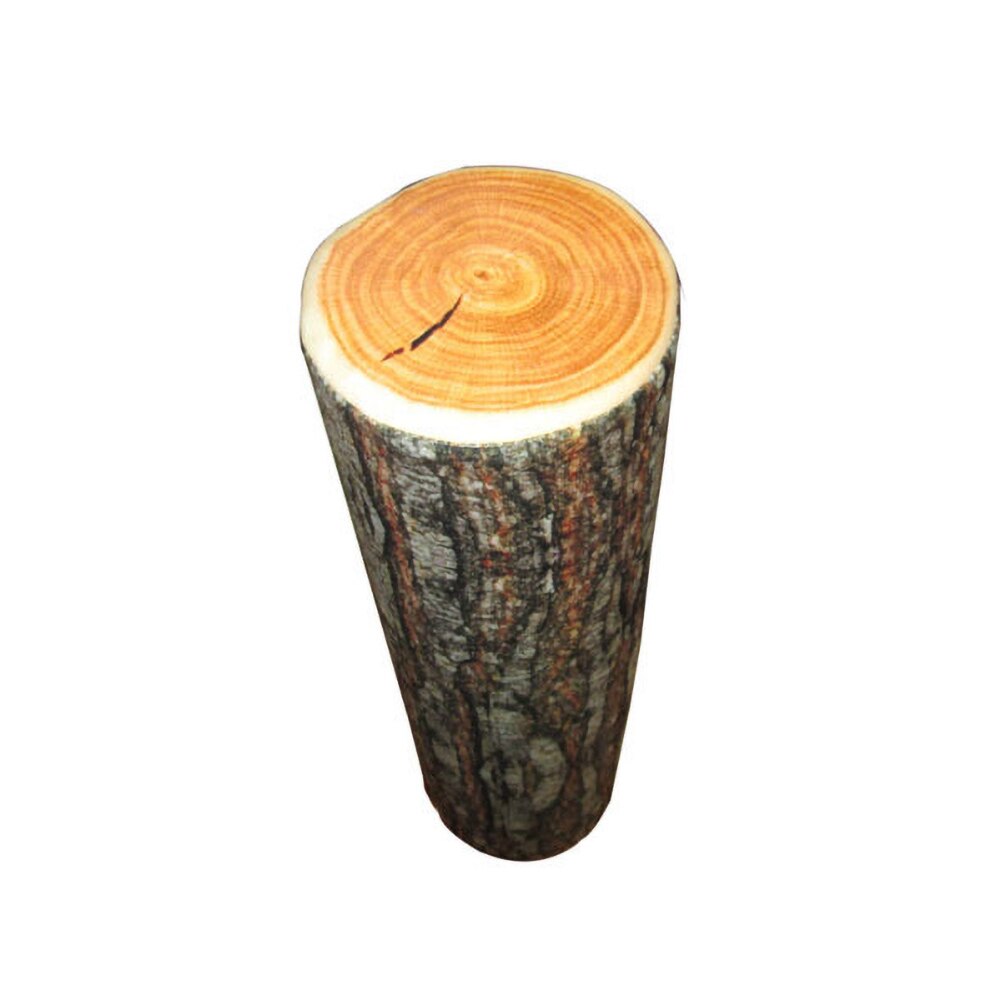 Simulation Cylinder Tree Stump Shaped Throw Pillow... – Vicedeal