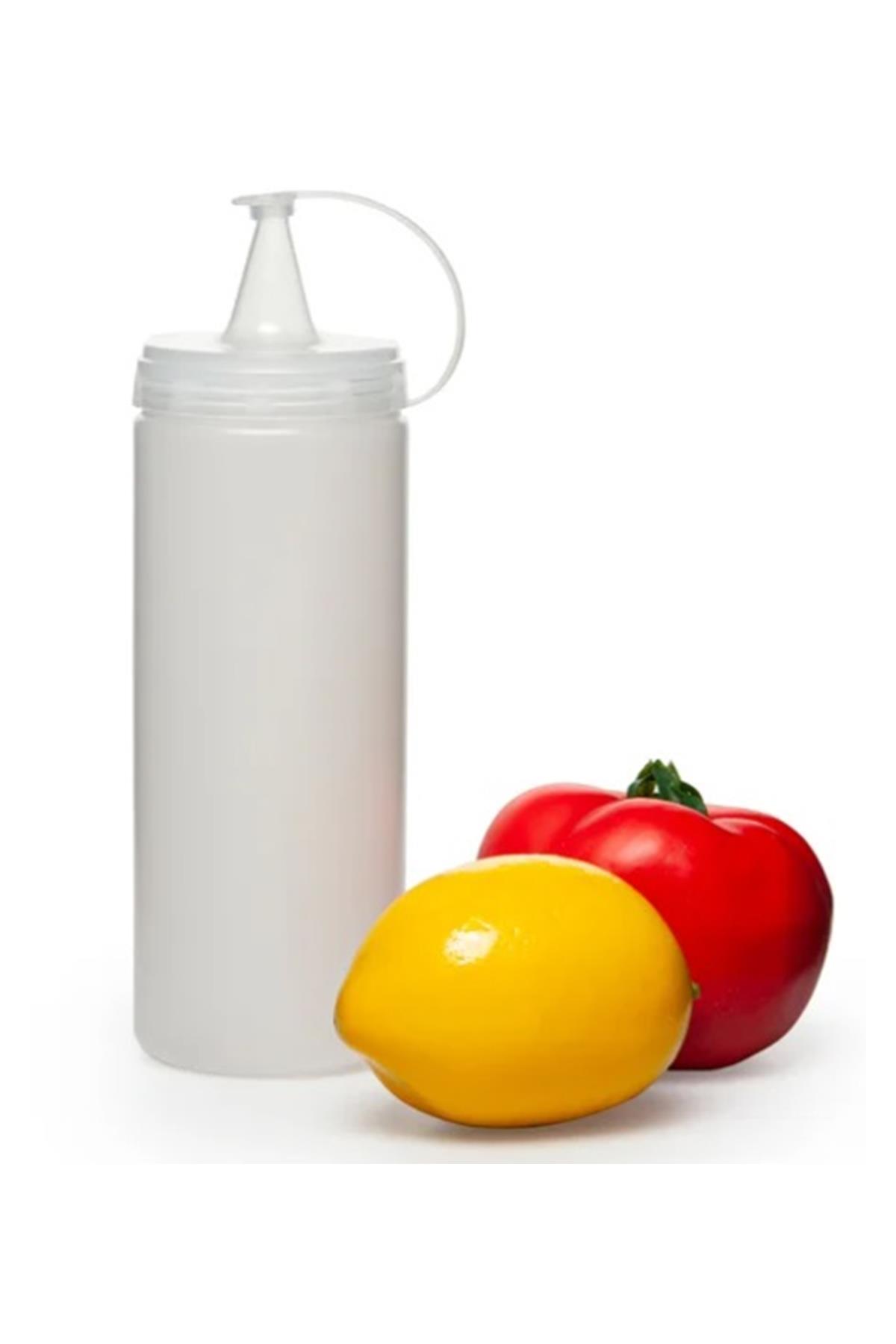 Botella de salsa transparente, 700 Ml, 3 uds. – Grandado