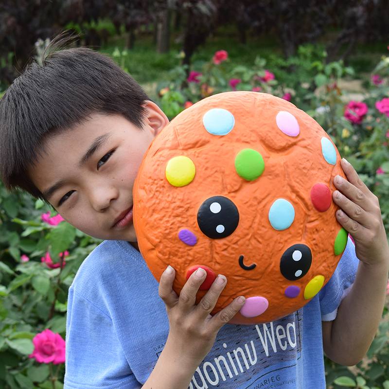 28cm Colorful Jumbo Squishy Chocolate Bean Biscuit... – Grandado