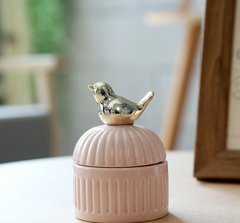Ceramic Cute Little Animal Jewelry Box Small Bird ... – Grandado