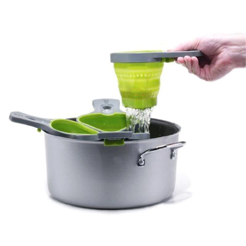 Passoires alimentaires pliable Silicone passoire S... – Grandado