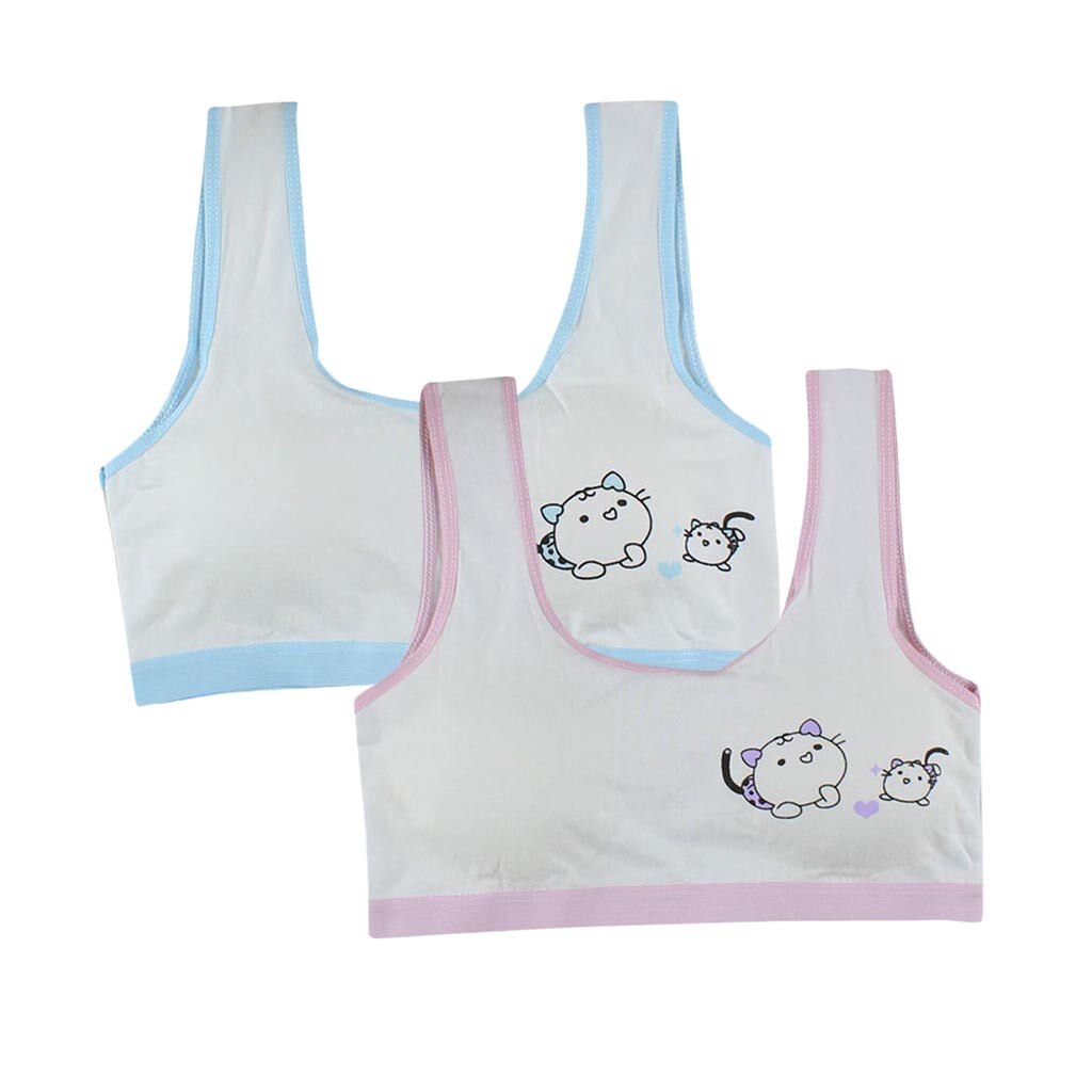 2PCS Girls Breathable Underwear Bra Kids Bra Girls... – Vicedeal