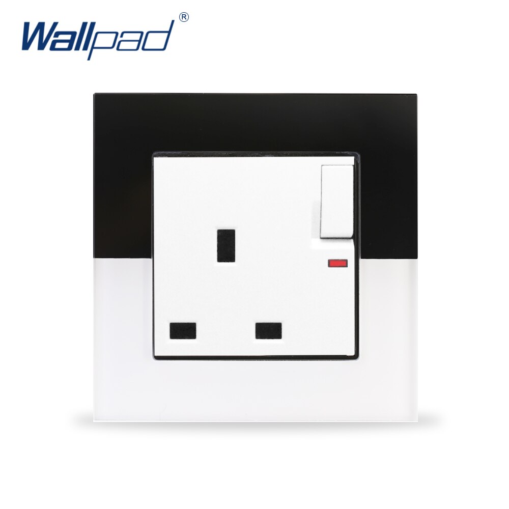 Uk Stopcontact Plug Glas Panel Wallpad Uk 13A Stek... – Grandado