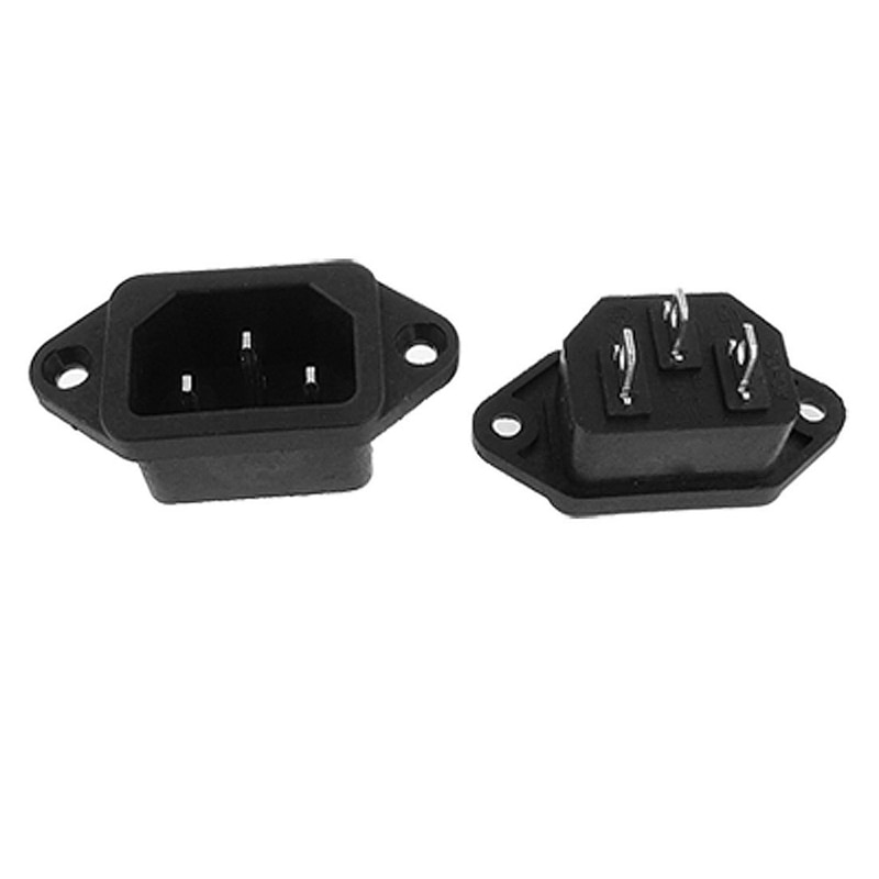 5 Pcs 3P IEC 320 C14 Male Plug Panel Power Inlet S... – Vicedeal