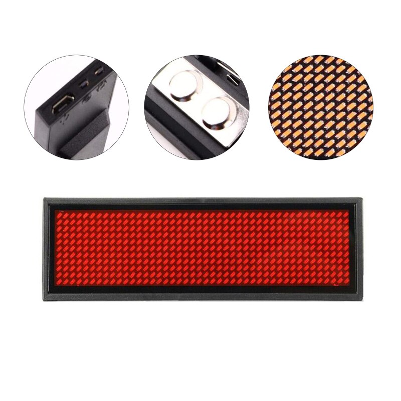 LED Mini Digital Display Programmable Rechargeable... – Grandado