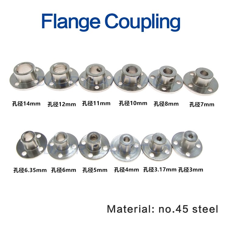 3/3. 17/4/5/6/6,35/7/8/10/11/12/ 14mm starre flans... – Grandado